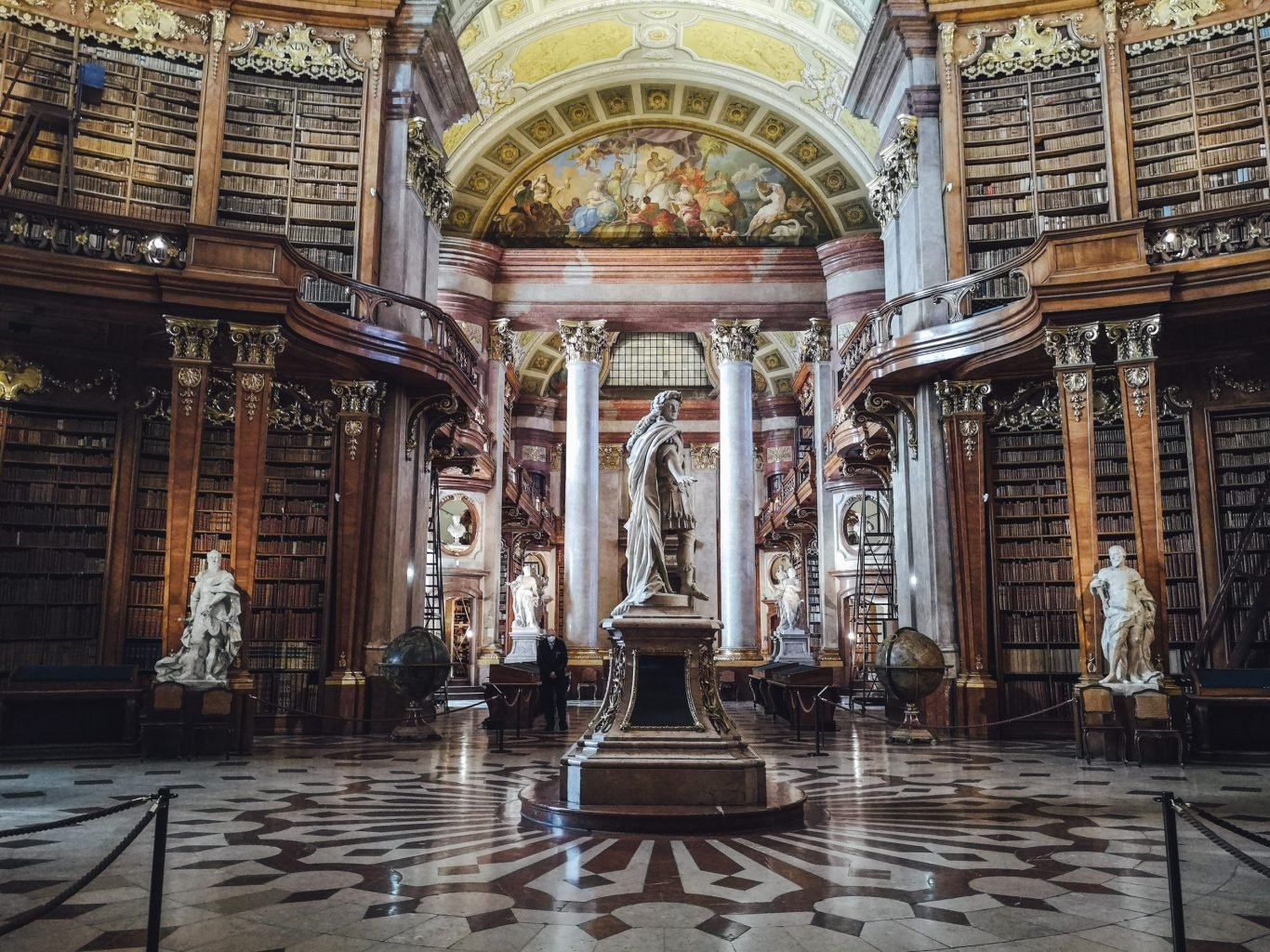 Austrian National Library Vienna VIENNA, AUSTRIA, 19 FEBRUARY 2022: